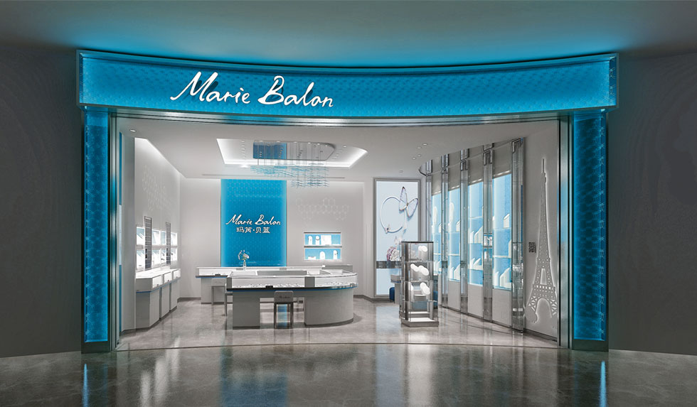 New Modern Display Showcase for Jewelry Brand Store Design | Funroadisplay