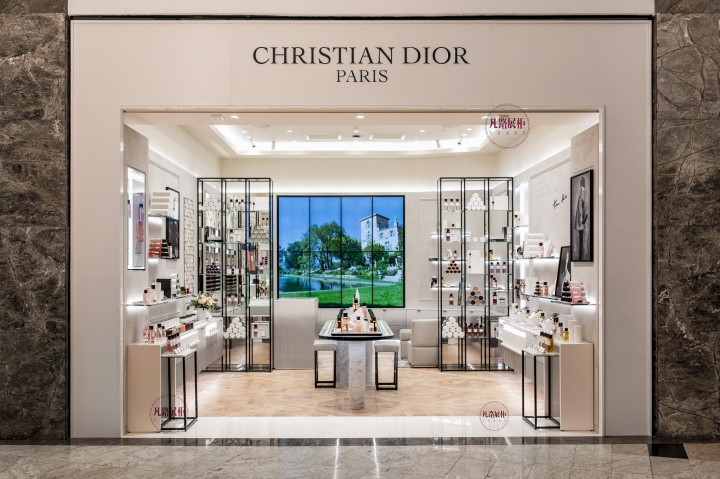 Marble Cosmetic Display Showcase for Dior Store Design | Funroadisplay