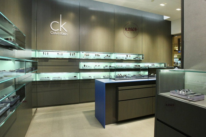 Customized Watch Showcase Counter for CK Watch Shop Decor | Funroadisplay