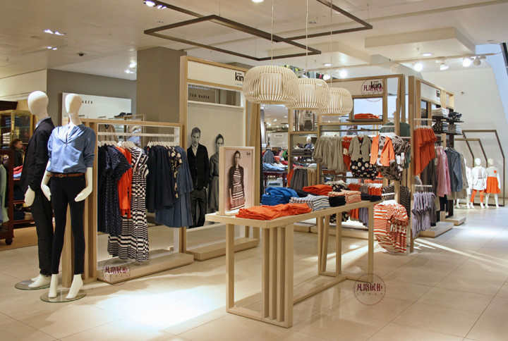 Luxury Customized Clothing Display Showcase for Shop Decoration ...