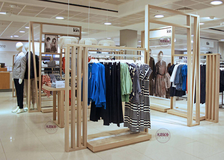 Luxury Customized Clothing Display Showcase for Shop Decoration ...
