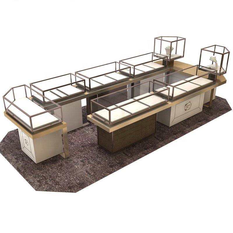 Wholesale Customized Glass Jewelry Display Cabinet for Shopping Store