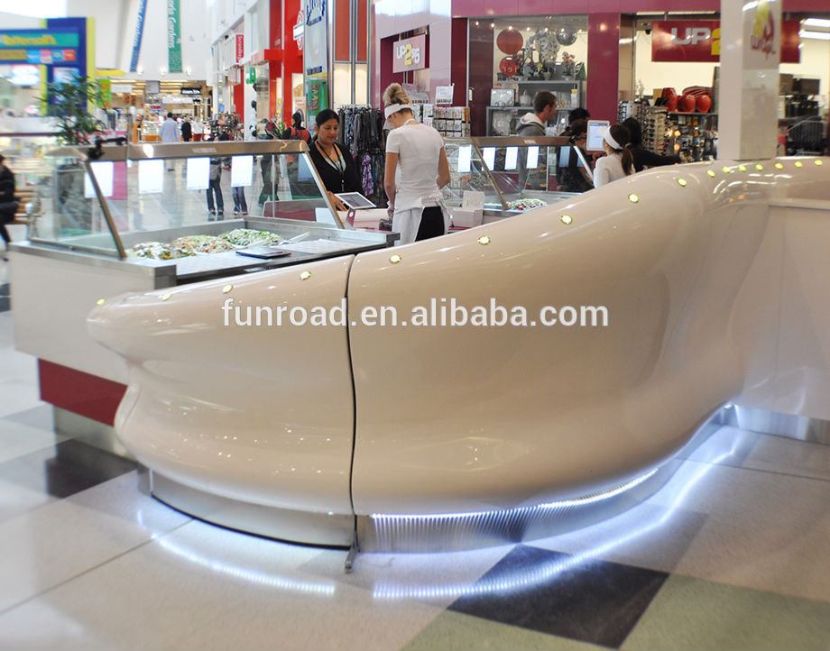 Retail Customized Interior Design Food Counter Bar and Cabinet