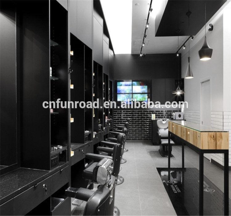 Retail Hair Salon Display Cabinet for Barber Shop Interior Decor ...