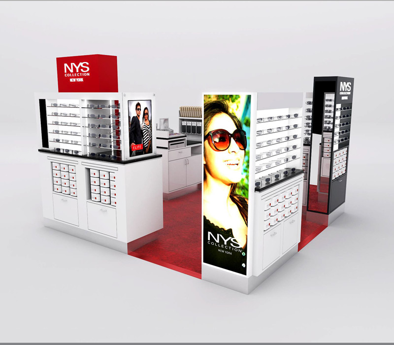 High-end Wooden Eyewear Display Cabinet for Optical Store Design ...