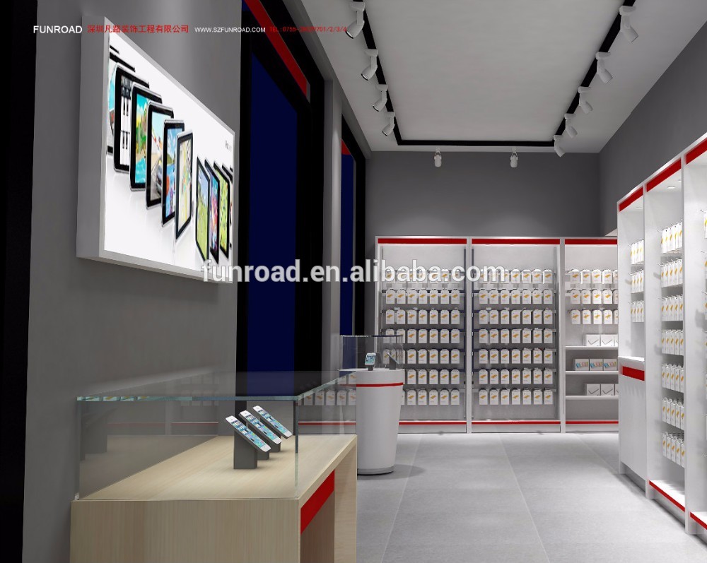 High-end Shopping MallCustomized Cell Phone Display Showcase ...