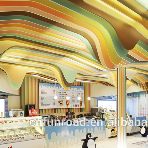 Colorful Ice Cream Shop Interior Design With Counter | Funroadisplay