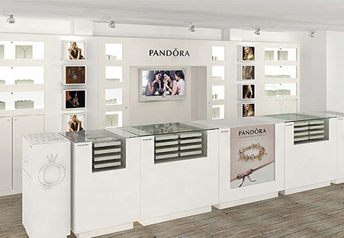 Pandora Jewelry Showcase Counter | Funroadisplay