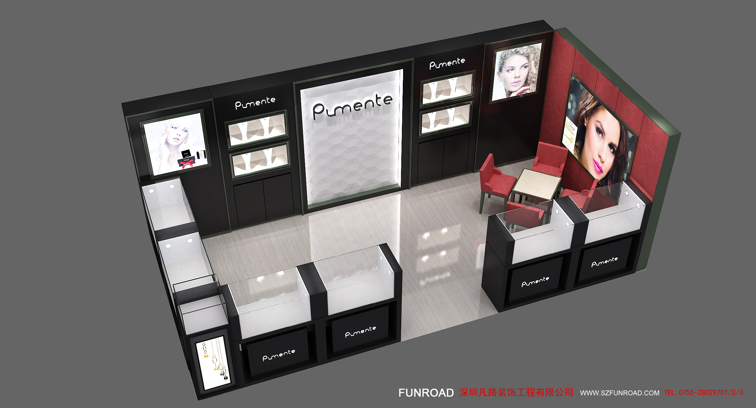Wood Jewelry Display Showcase from Chinese Manufacturer | Funroadisplay