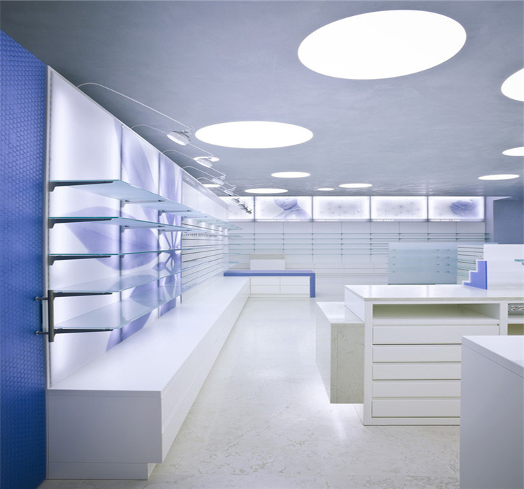 Wooden Pharmacy Showcase Furniture with LED Light for Drug Store ...