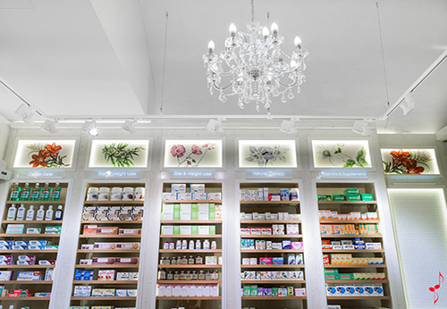 Custom Medical Display Kiosk for Drugstore Interior Design | Funroadisplay