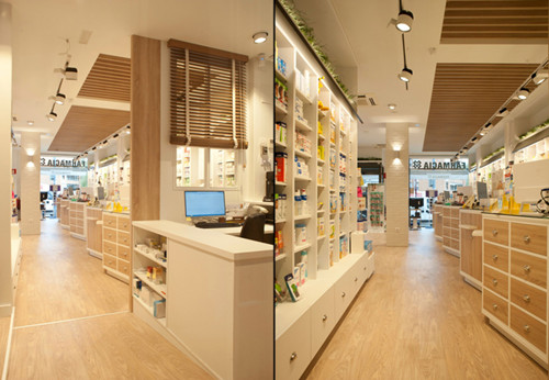 Modern Retail Pharmacy Interior Design with All Set Furniture for Sale ...