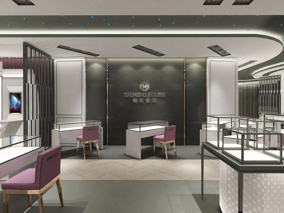 High End Customized Retail Jewelry showcase