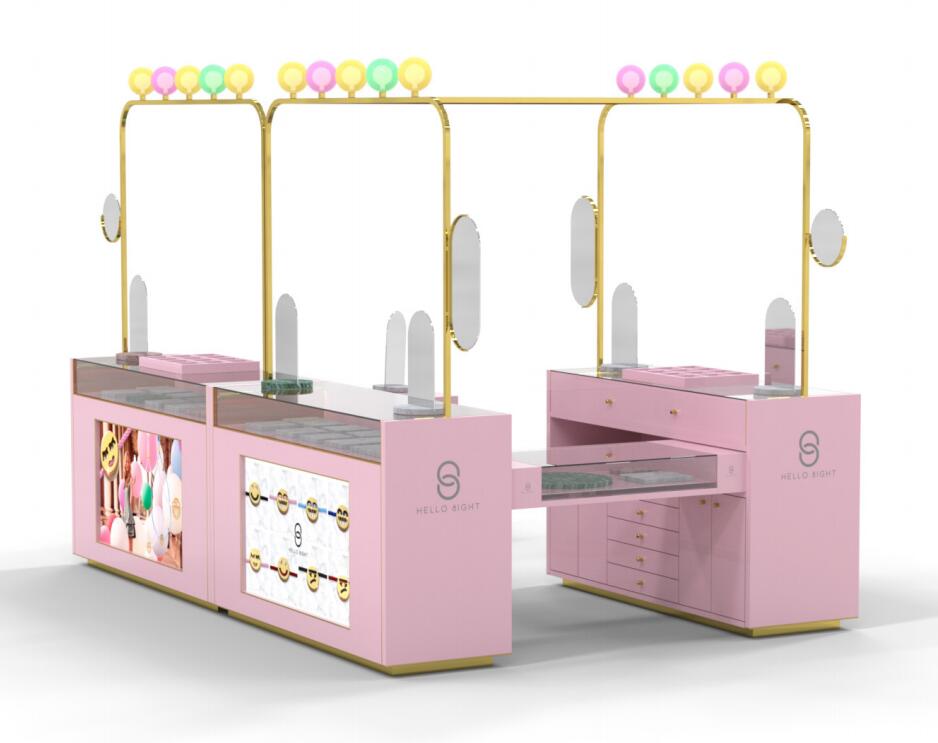 Commercial Small Jewelry Display case with display stand
