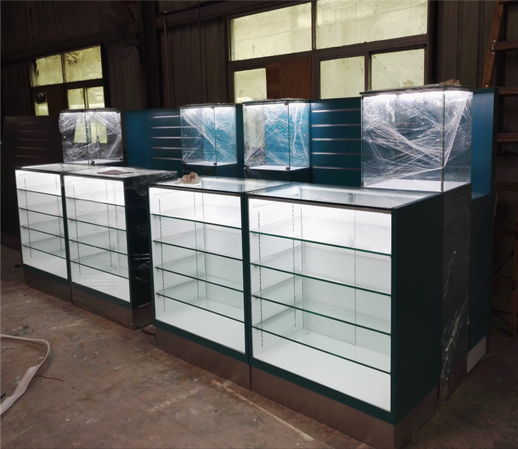 retail showcase cell phone kiosk display cabinet with repair station ...