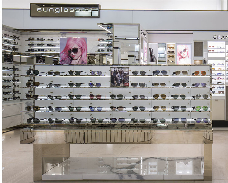 FR-SG-237 retail LED lighting eye optical store fixture desks cabinets ...