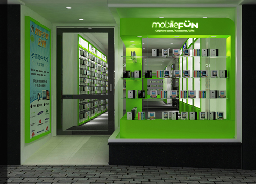 Fresh ideas cell phone accessories store interior design display showcase
