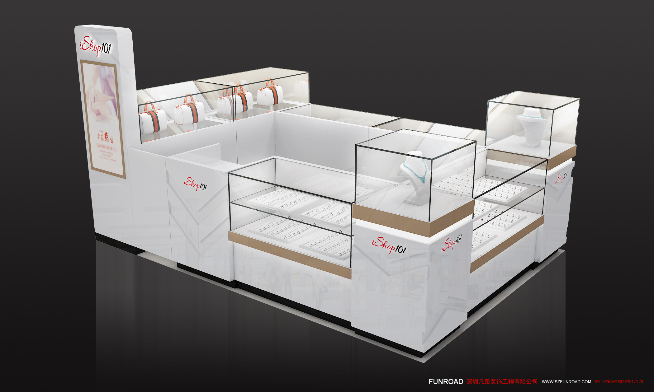 Fancy jewelry Showcase furniture Design