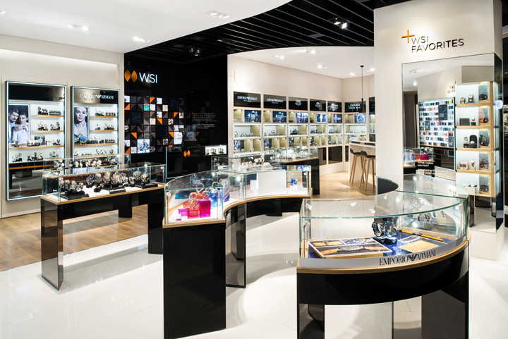 Unique watch store interior design wooden watch store fixtures and ...