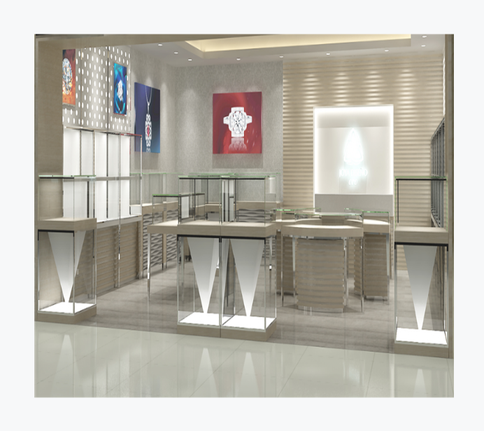 Custom Made High quality Jewelry Counter Showcase In China