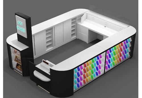 Shopping Mall Mobile Phone Shop Kiosk Retail Mall Cellphone Display ...