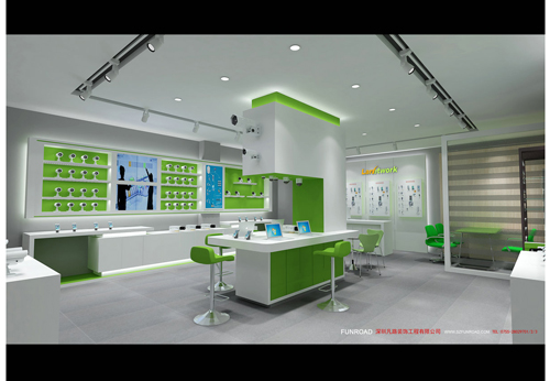 Bespoke whole shop electronic shop display furniture computer shop ...