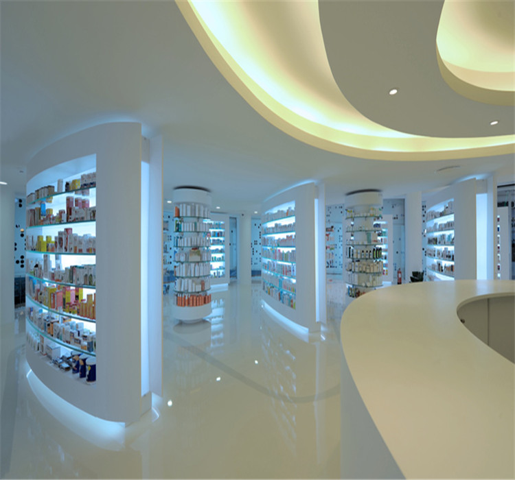 Wooden Modern Shop Counter Design for Pharmacy Store Medicine Shop ...