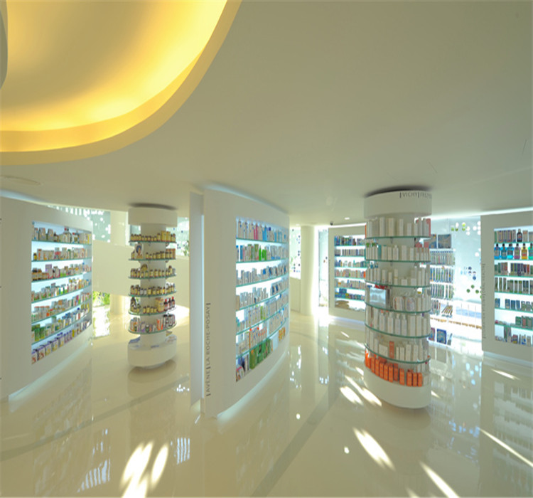 Wooden Modern Shop Counter Design for Pharmacy Store Medicine Shop ...
