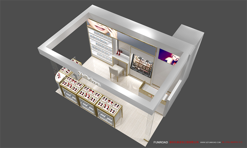 cosmetic store interior design cosmetics counter display