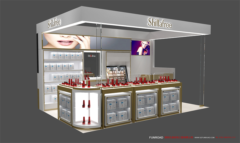 cosmetic store interior design cosmetics counter display