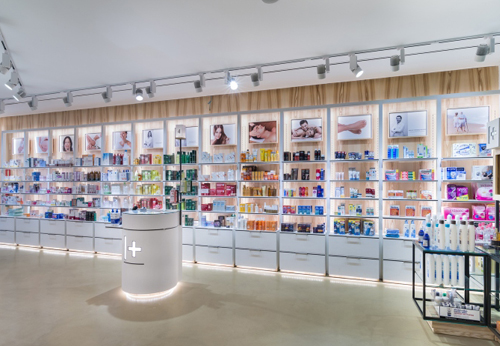 Fashion Showcase Medical Store Decoration Pharmacy Shop Interior ...