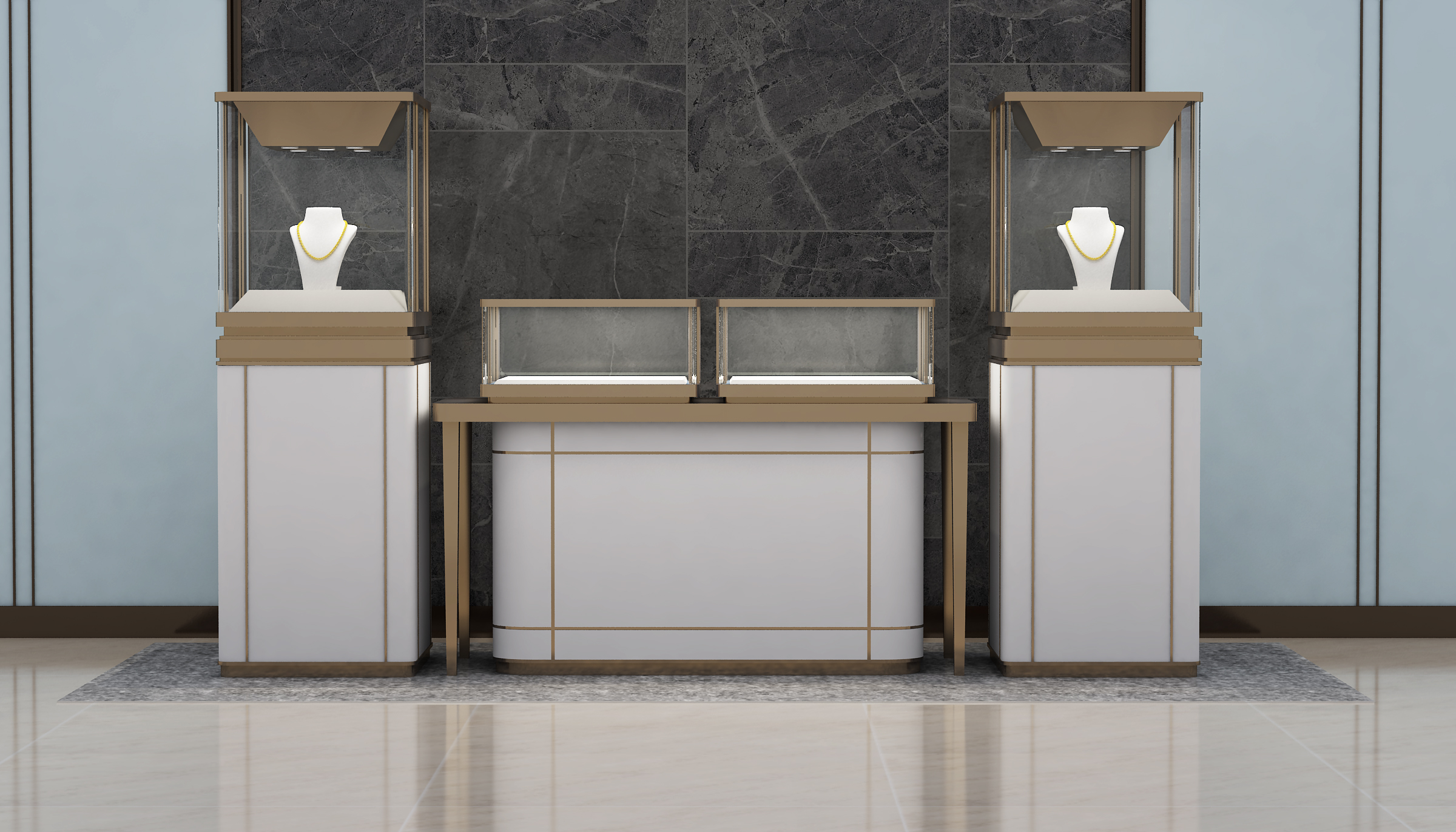 Jewellery Showcase Design For Jewelry Store