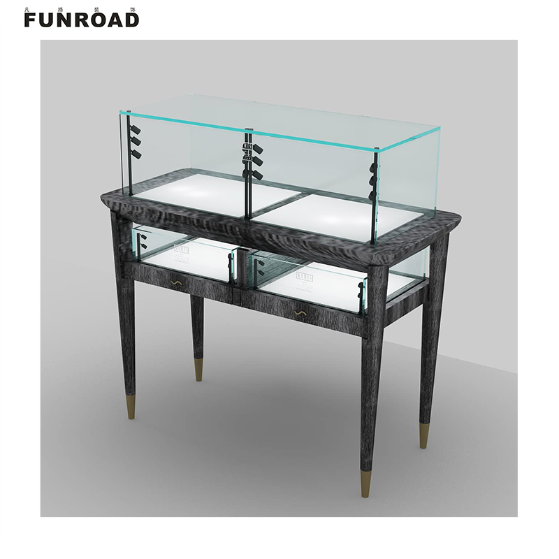 Jewelry Shop Interior Display Showcase Glass Display Counters for sale