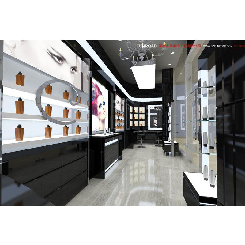 Custom Cosmetics Display Stand Furniture Retail Cosmetics Store Display ...