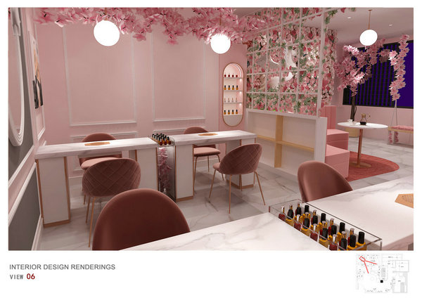 Elegant Design Nail Store Display Furniture Modern Nail Table Display ...