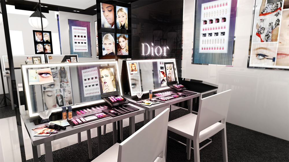 Nail Store Design Display Furniture Custom Modern Pink Nail Desk ...