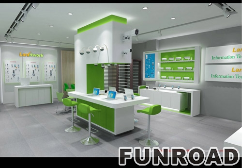 Bespoke whole shop electronic shop display furniture computer shop ...